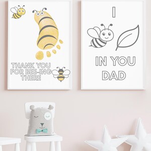 Father’s Day Handprint Craft Bundle, Printable Keepsake Art, Father's ...