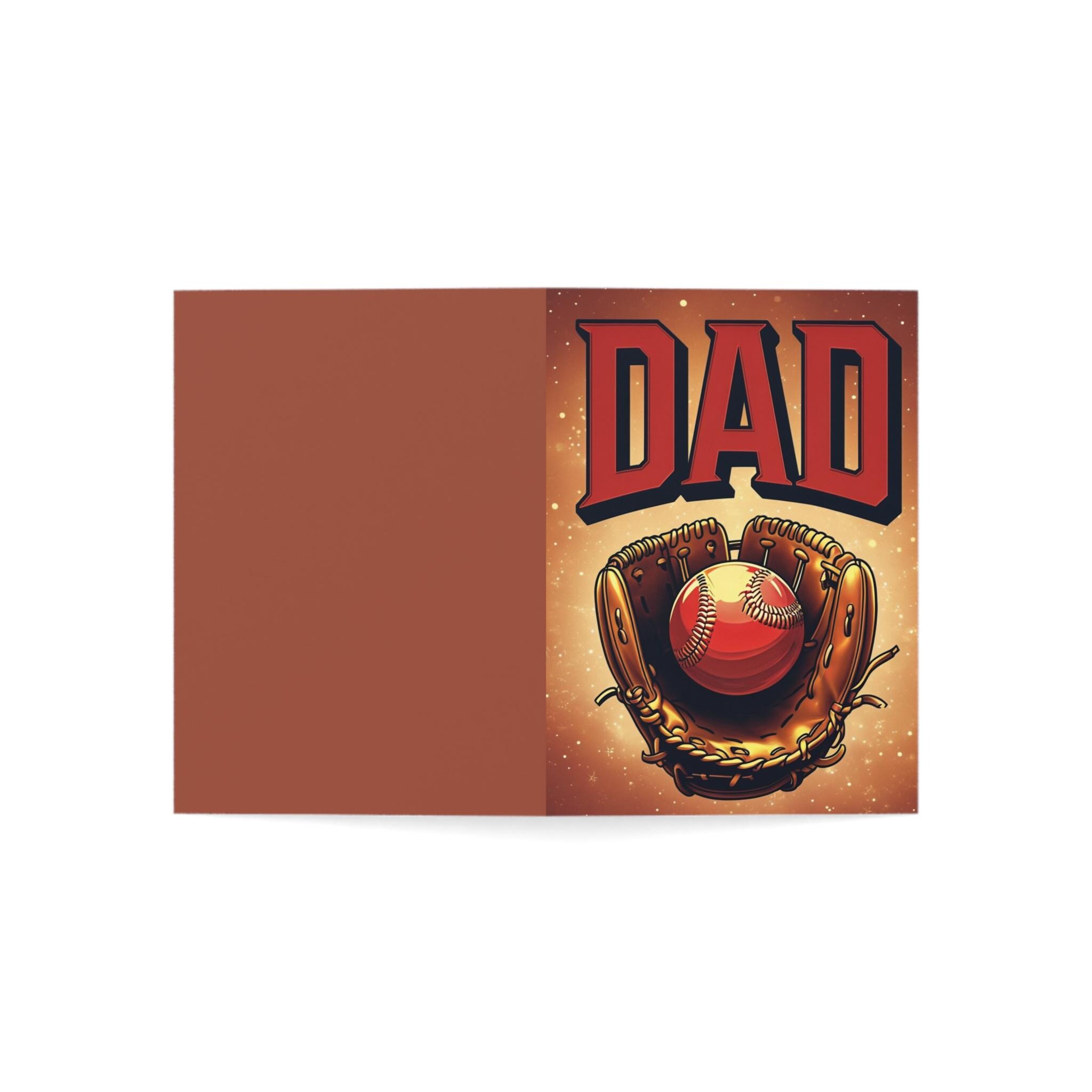 Father's Day Gift Card, Baseball Dad Greeting Card, Gift for Dad ...
