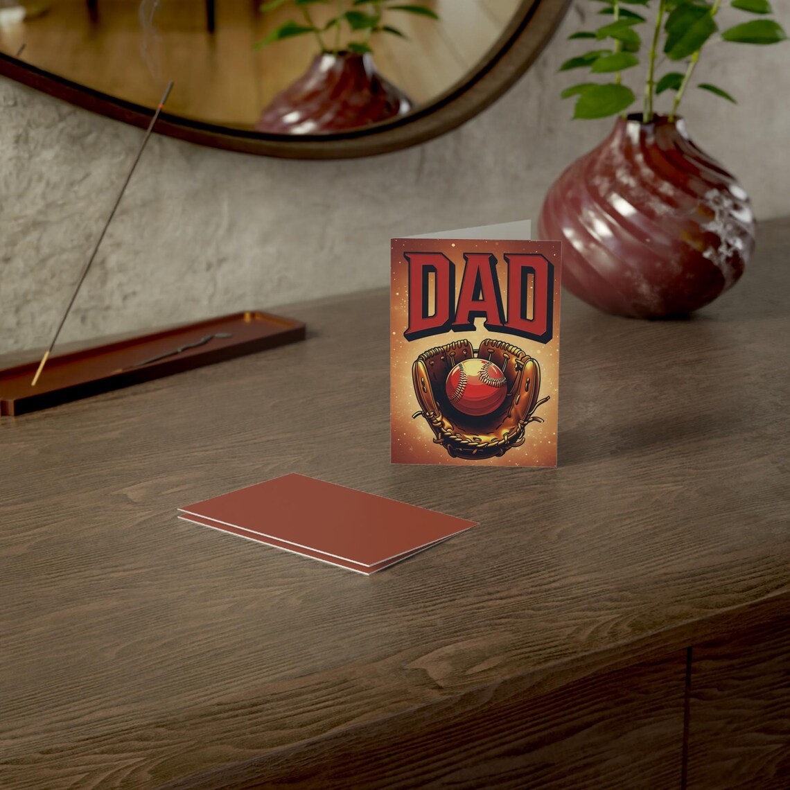 Father's Day Gift Card, Baseball Dad Greeting Card, Gift for Dad ...