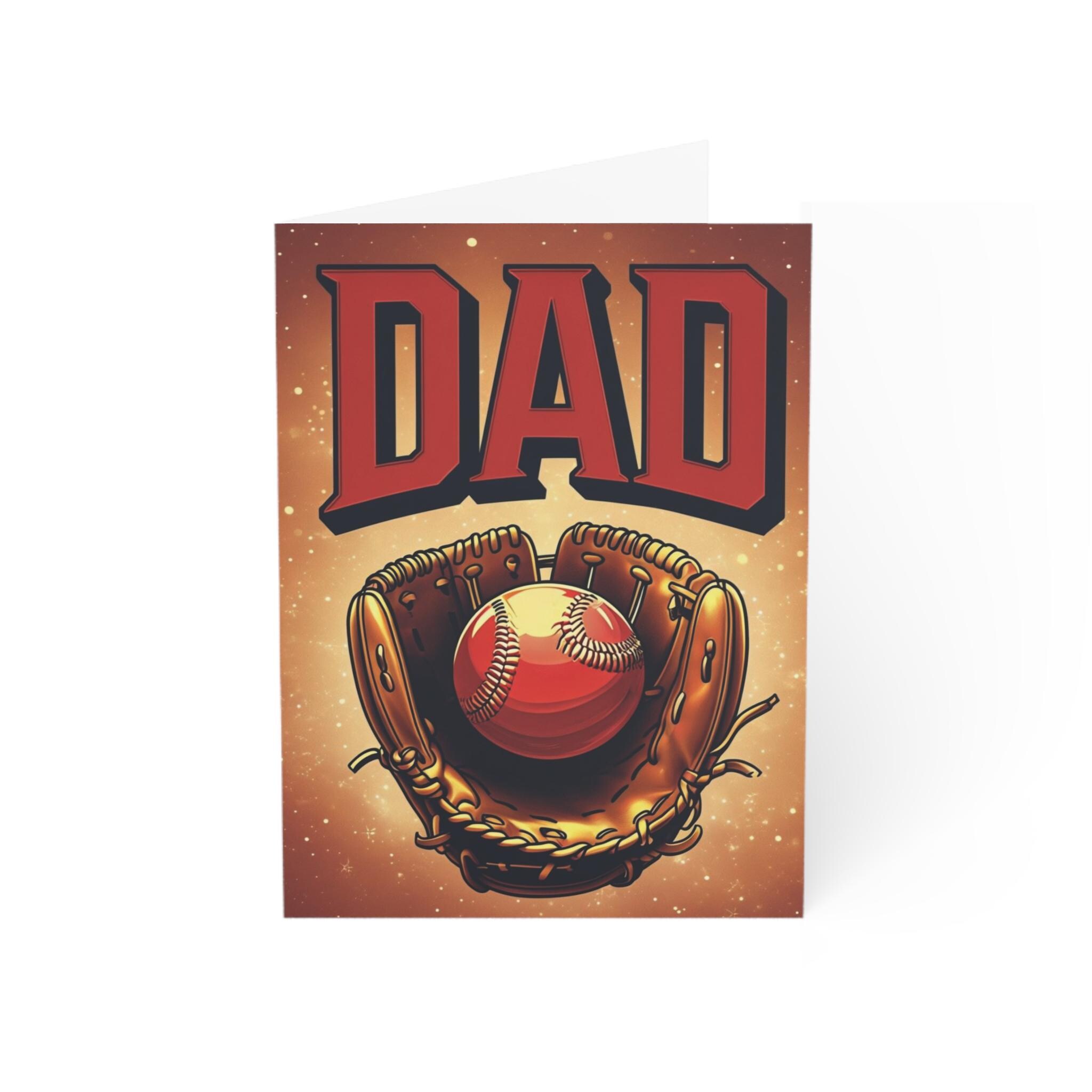 Father's Day Gift Card, Baseball Dad Greeting Card, Gift for Dad ...