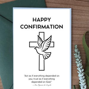 Printable Confirmation Card – Catholic Quote (digital Download) - Etsy
