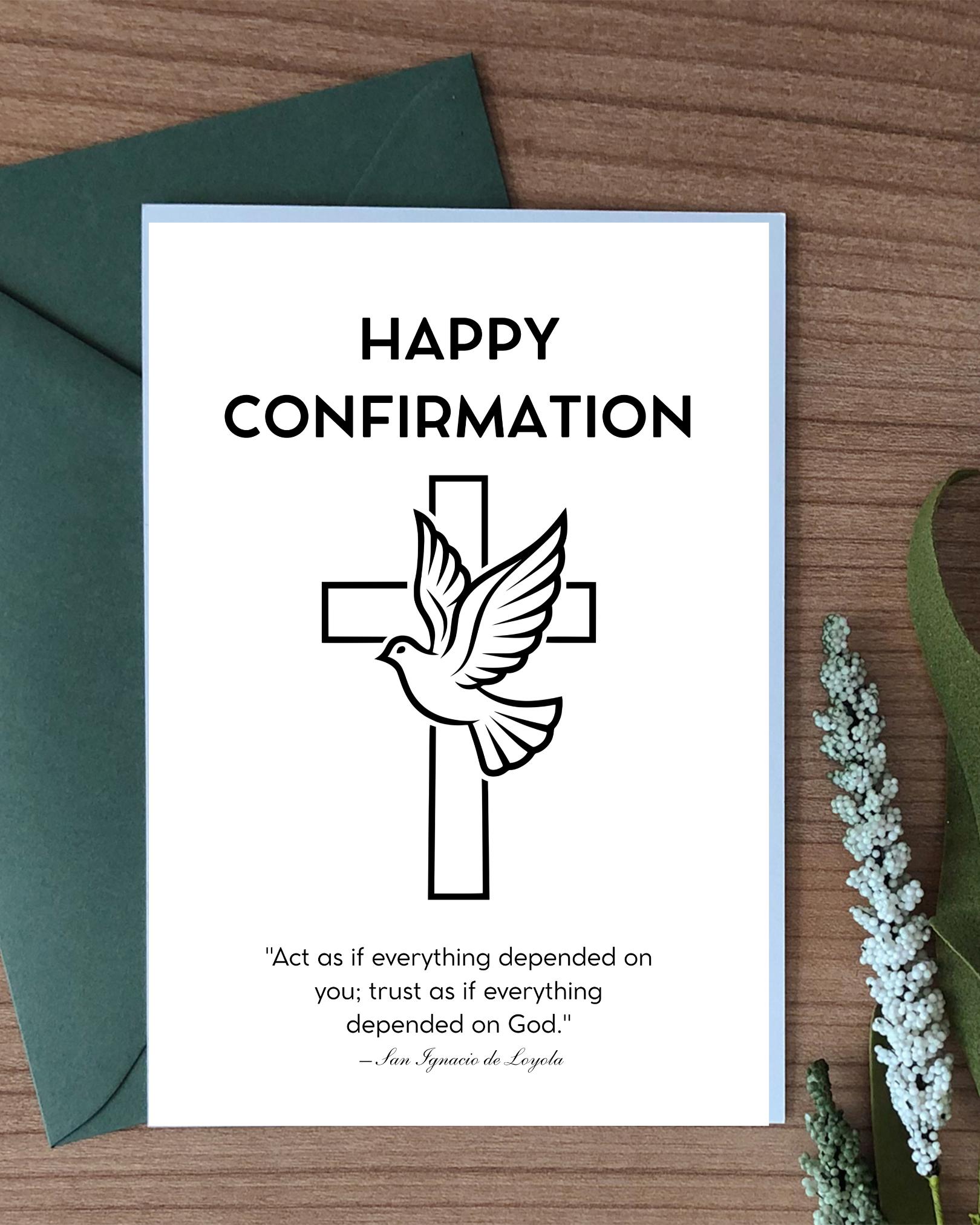 Printable Confirmation Card – Catholic Quote (digital Download) - Etsy