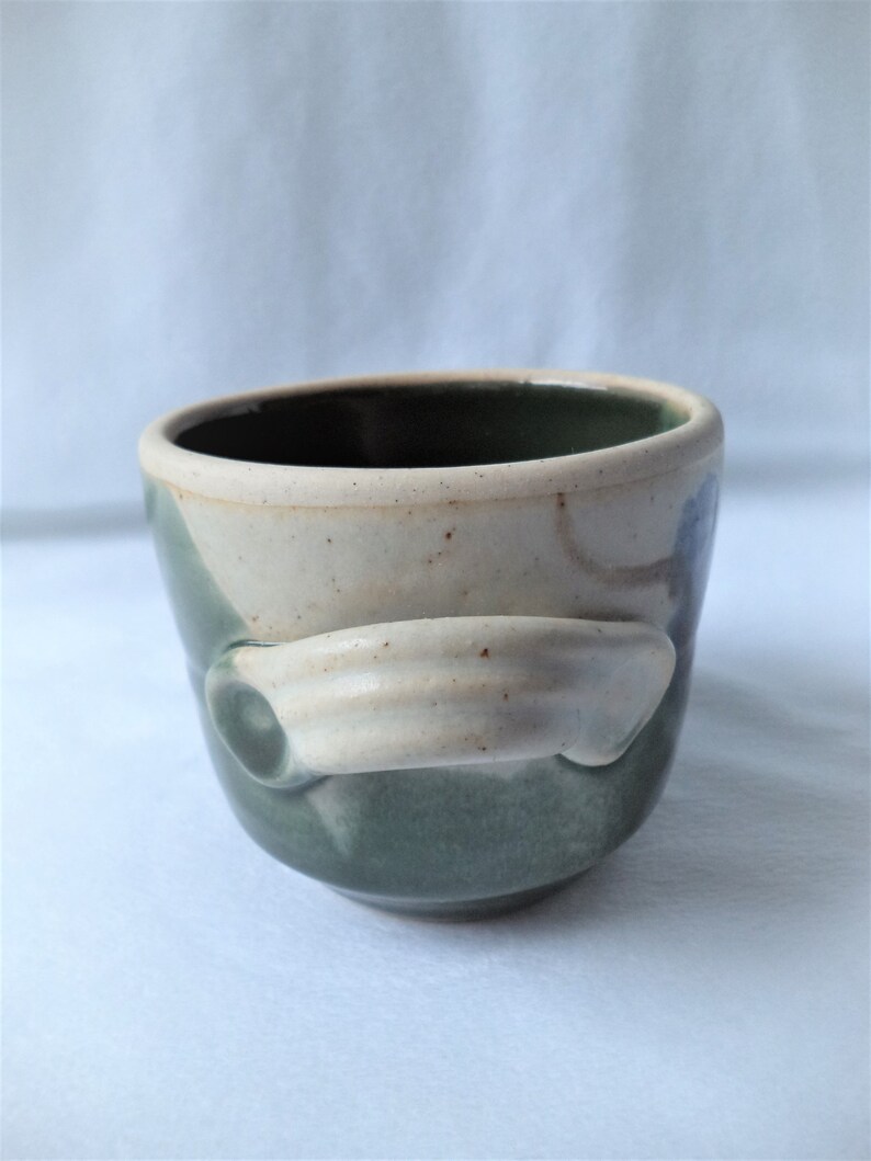 Vintage Follette Art Pottery Planter Vase Signed Multi Colors Handles ...