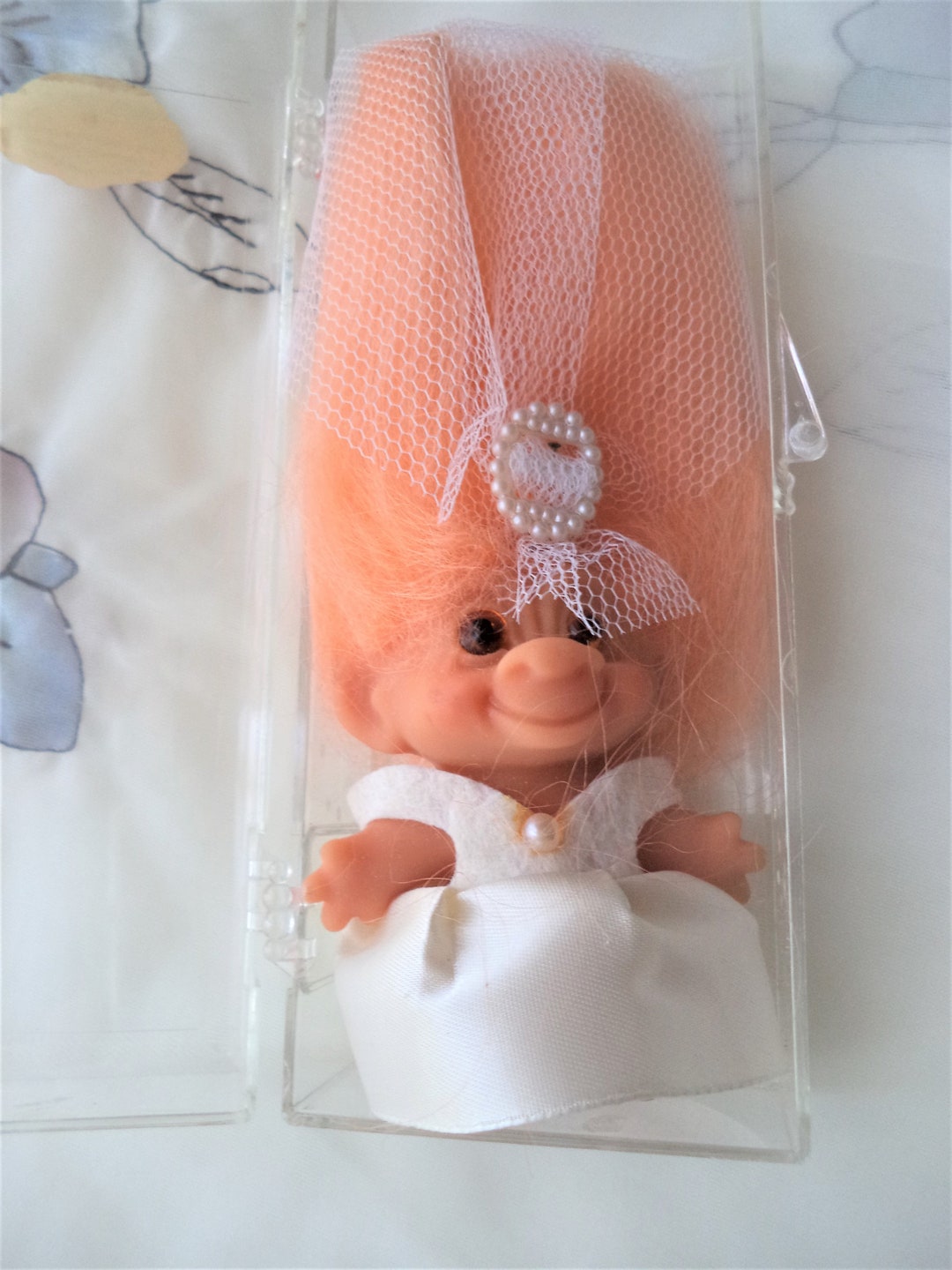 Vintage Dam Things Originals Bride Troll Doll Amber Eyes 1964 - 1965 ...