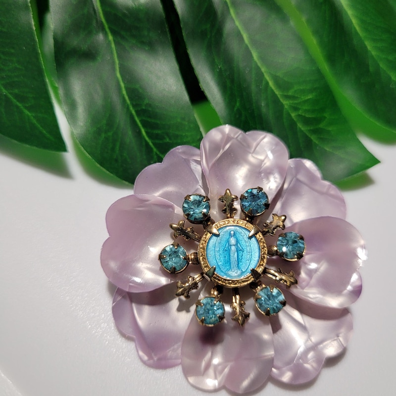 Virgin Mary Pin - Etsy