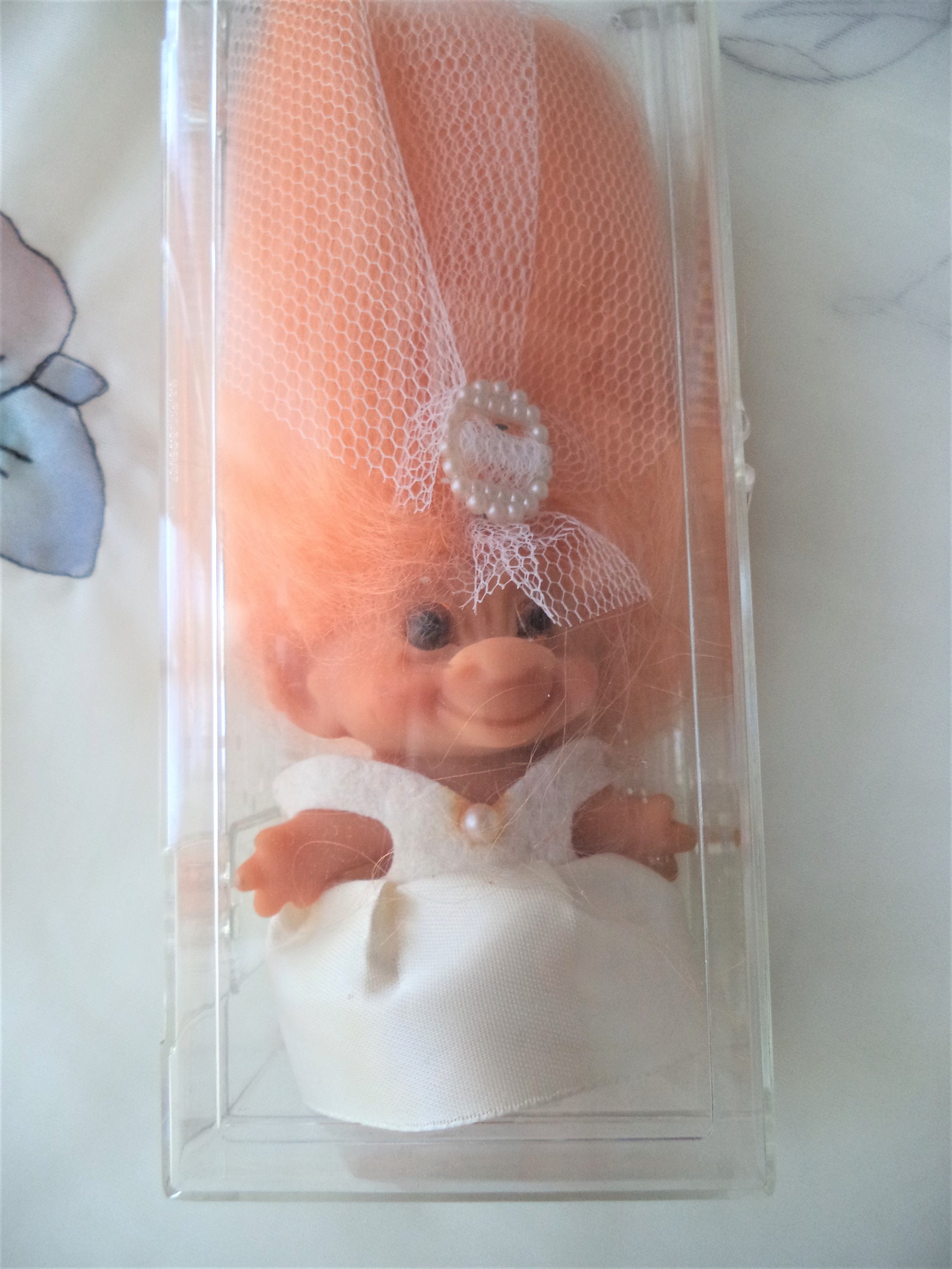 Vintage Dam Things Originals Bride Troll Doll Amber Eyes 1964 1965 ...