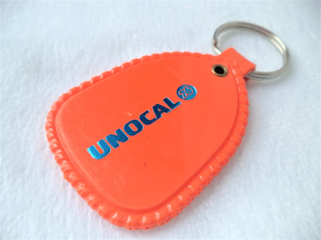 Vintage Unocal 76 Keychain Toledo Truck Stop Ohio 70s Made in USA ...