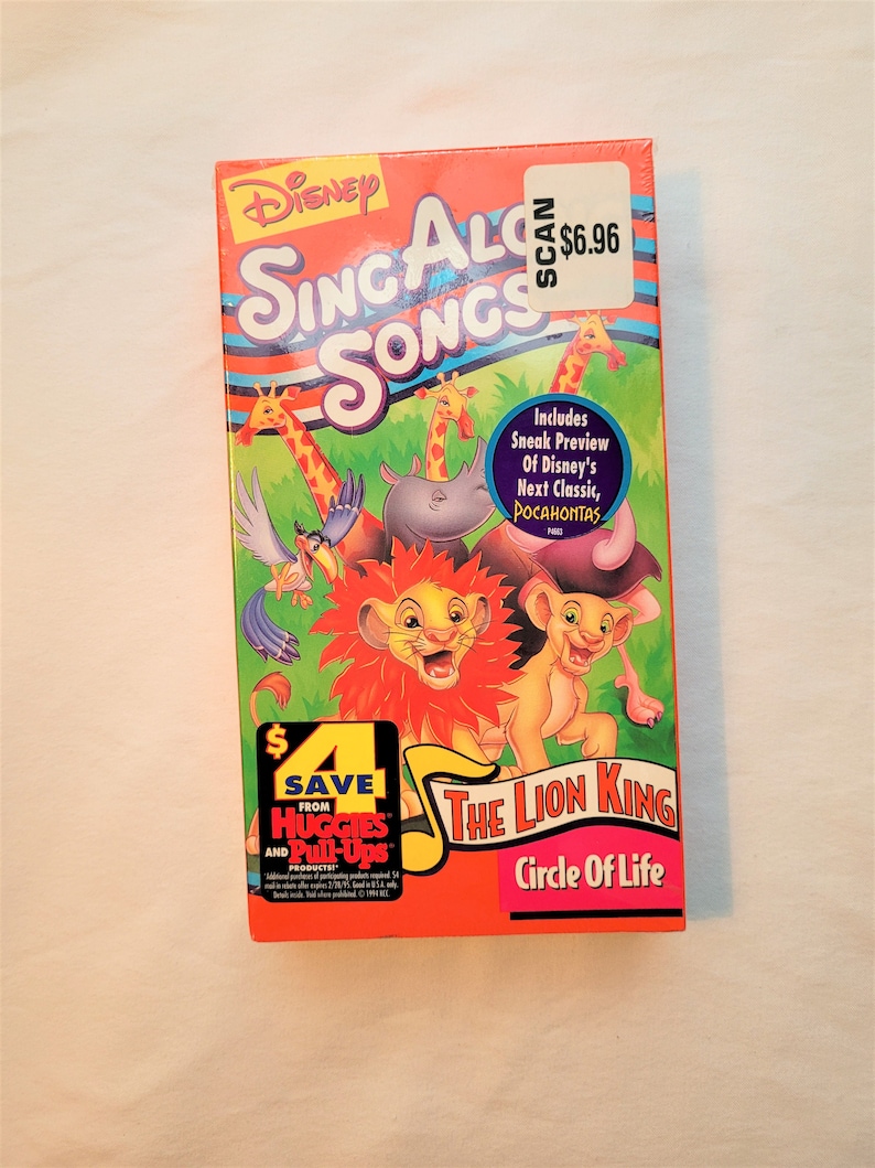Disney Sing Along Songs VHS the Lion King Sealed Circle of Life Preview ...