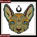 Sphynx Cat Cross Stitch Pattern PDF Modern Cross Stitch Sampler Instant ...
