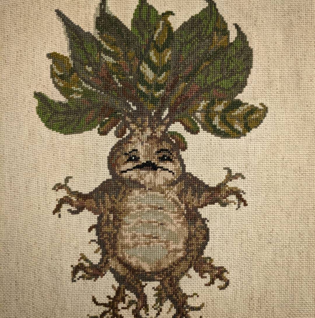 Mandrake Cross Stitch Pattern PDF - Modern Cross Stitch Sampler ...