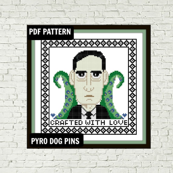 Lovecraft Gothic Cross Stitch Pattern PDF Crafted with Love | Etsy