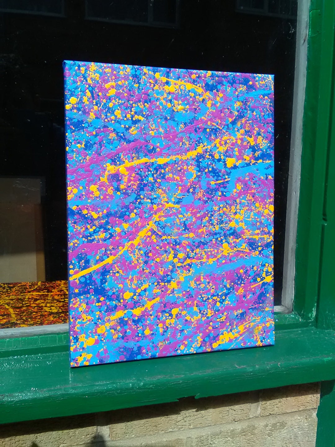 Abstract Splash Style Painting Canvas Surf 2 Spray Paint Art ...