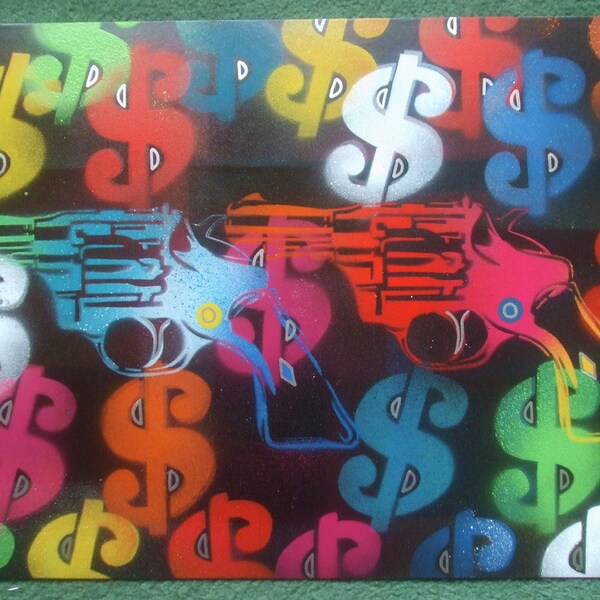 Warhol Dollar Sign - Etsy