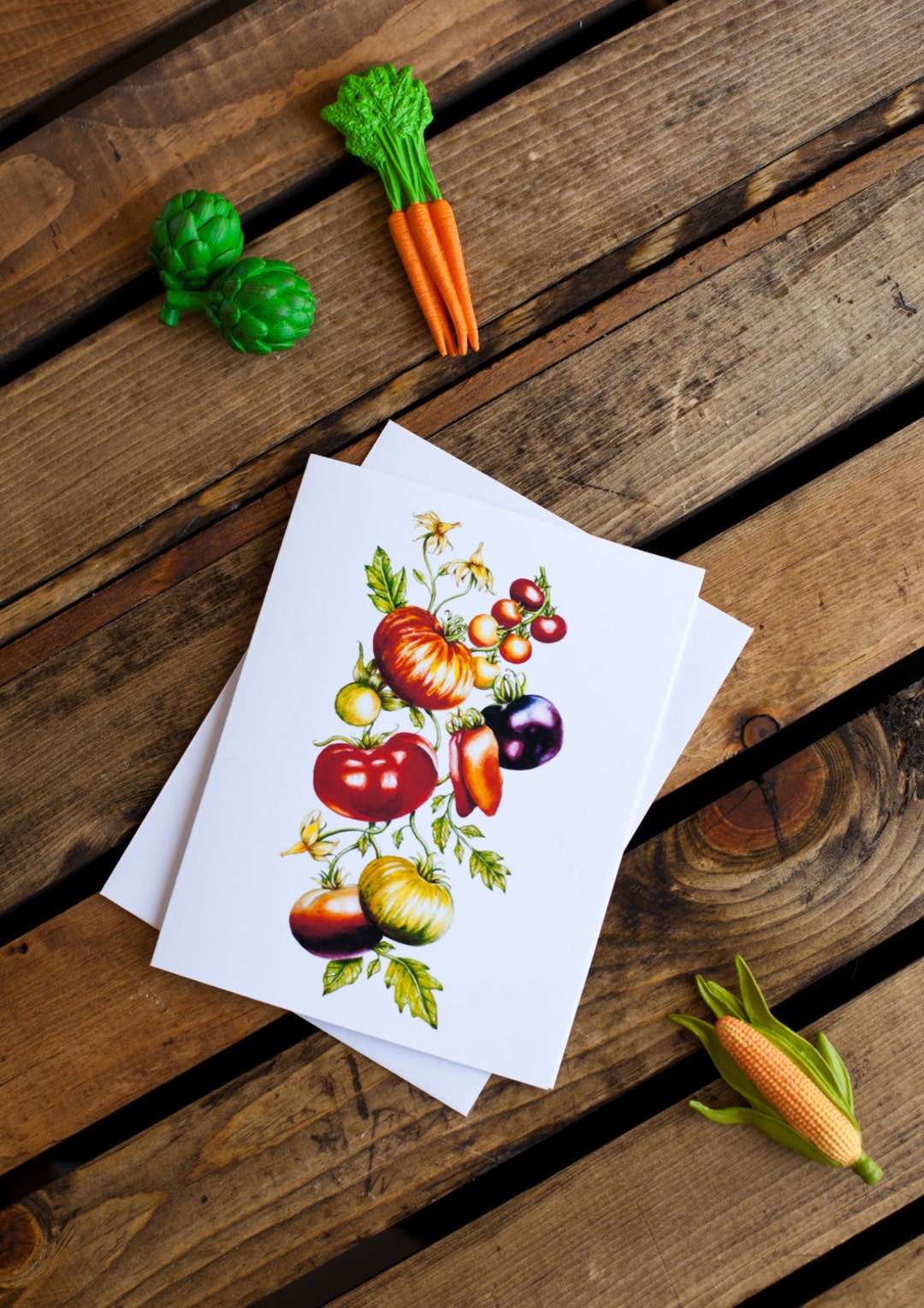 Tomato Vine Notecard: Vegetable Lover Greeting Card - Etsy