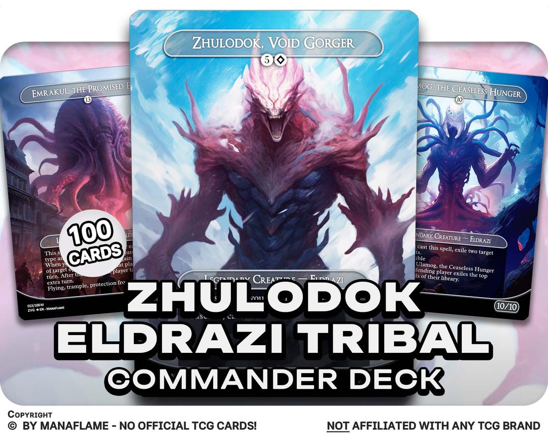 Zhulodok Eldrazi Tribal - 100 Proxy Cards - Commander EDH Deck - High Quality Altered Cards ...