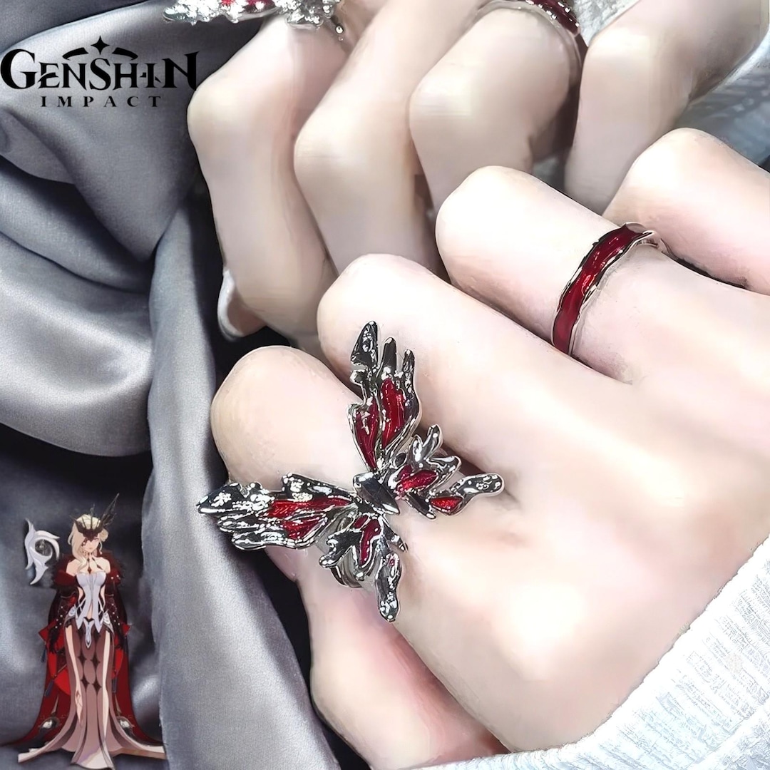 Genshin Impact La Signora Cosplay Rings | Harbingers Rosalyne-kruzchka ...