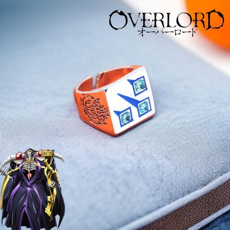 OVERLORD Anime Ring | Ainz Ooal Gown Cosplay Prop Jewelry - Etsy