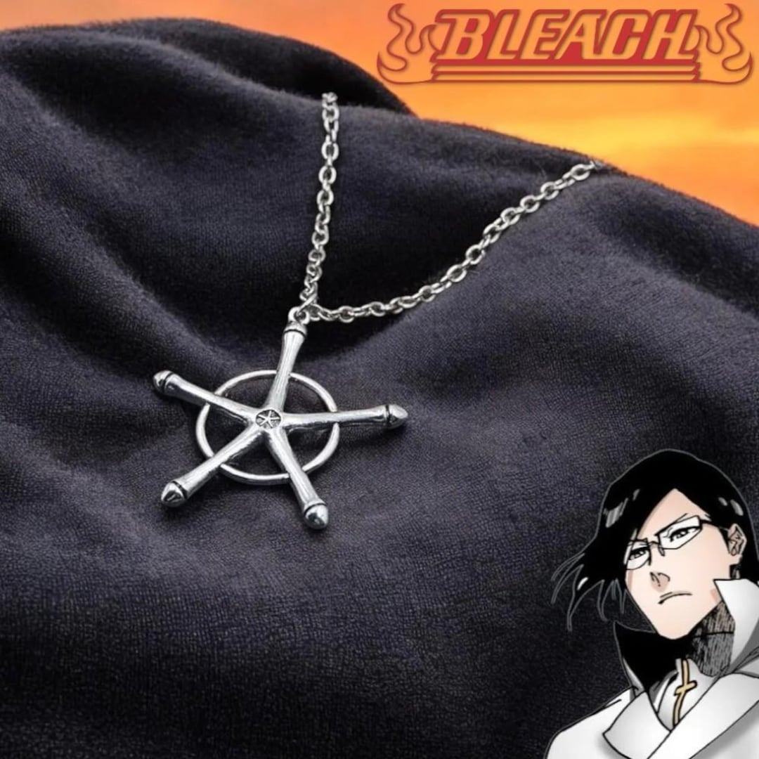 Bleach Quincy Ishida Uryu Necklace - Anime Cosplay Choker Chain ...