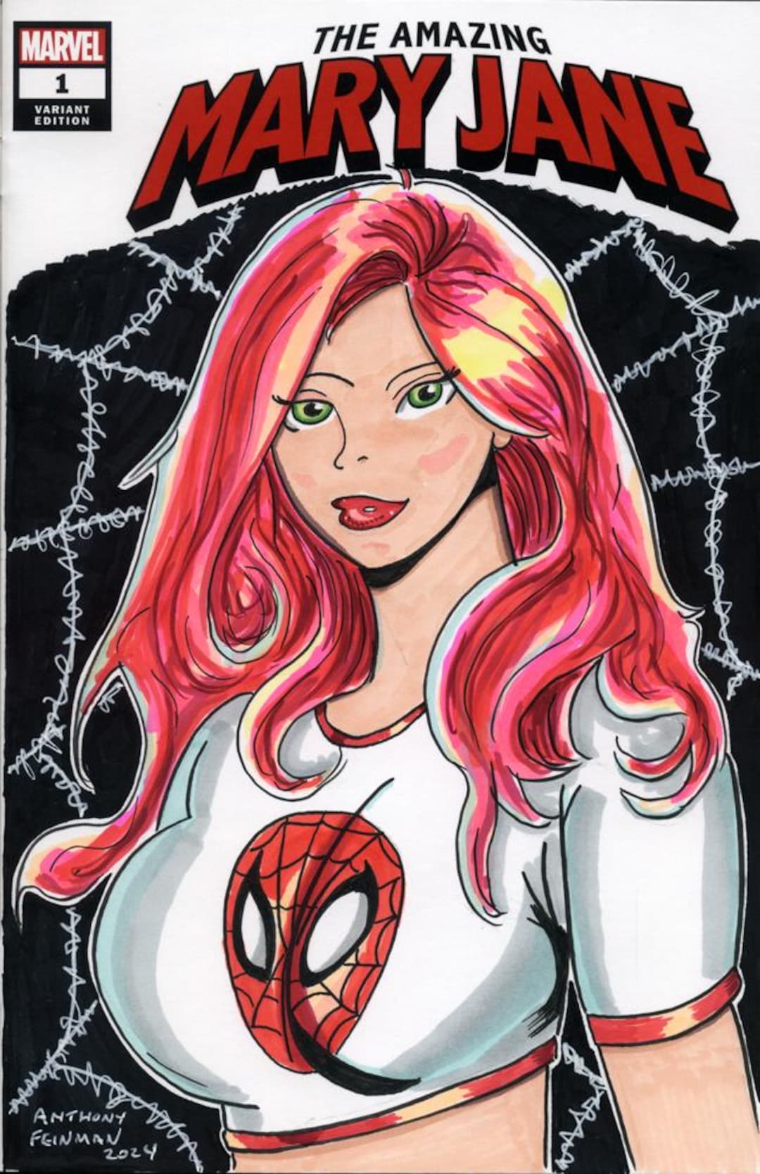 Marvel Comics the Amazing Mary Jane #1 (2019) Sketch Cover With Mary ...