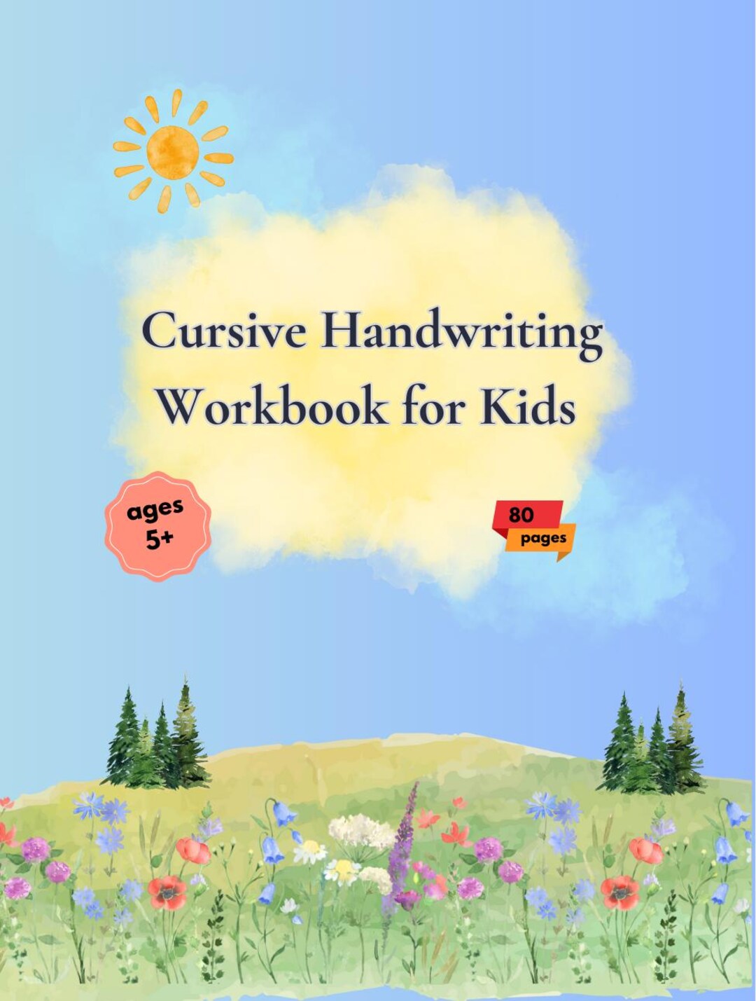 Cursive Handwriting Workbook for Kids. Ages 5+ - Etsy