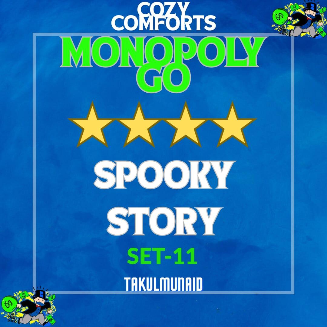 SPOOKY STORY - Monopoly GO 4 Star Sticker - Set 11 - Fast Delivery. - Etsy