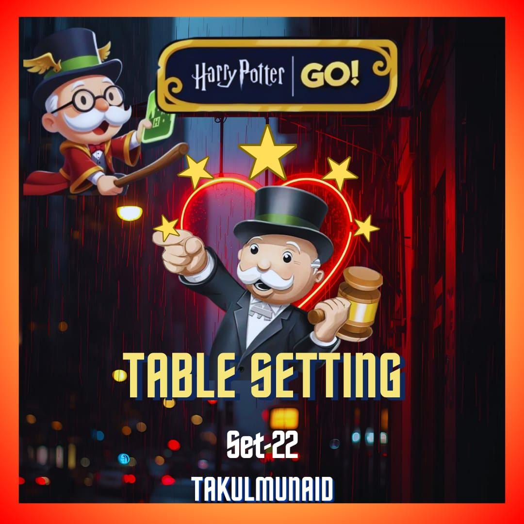 TABLE SETTING - 5 Stars Set 22 Monopoly GO Sticker Fast Work, - Etsy