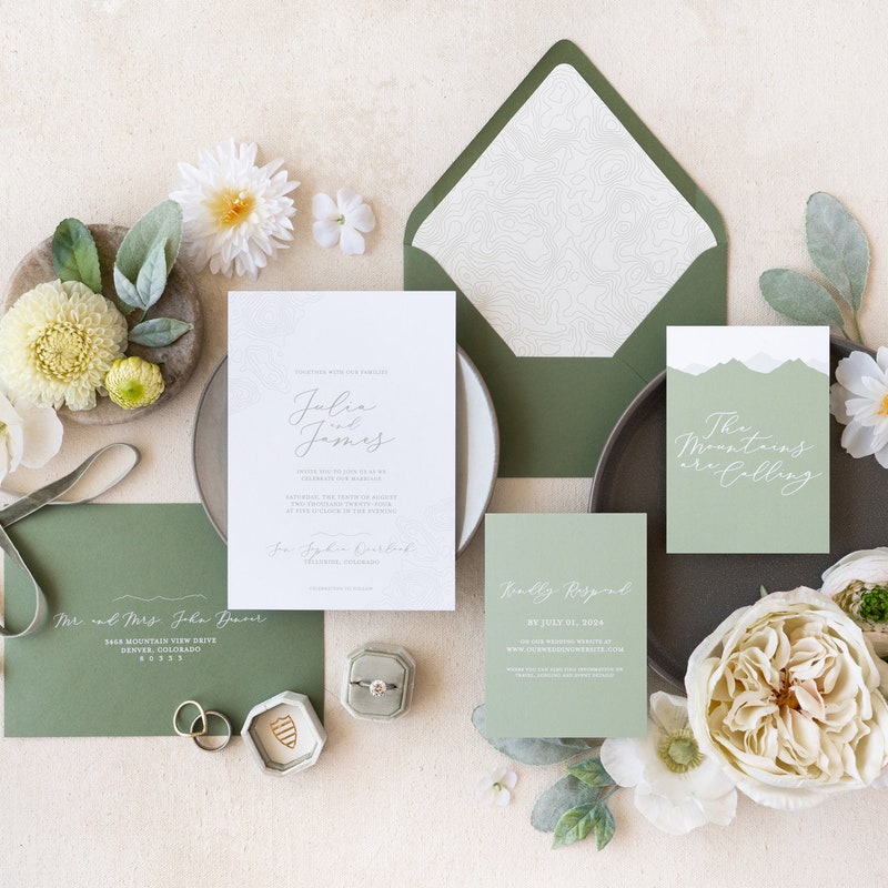 Layered Invitations - Etsy