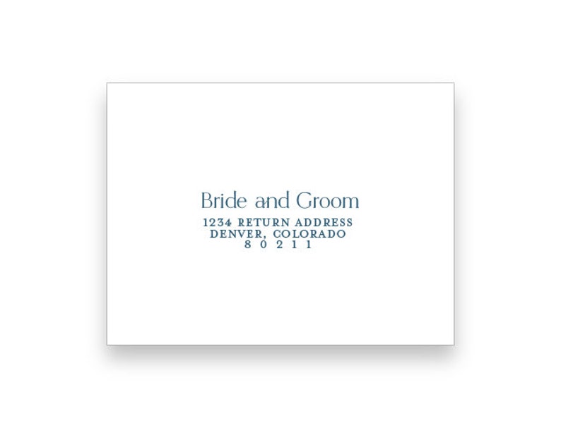 RSVP Return Envelope With Addressing for Wedding Invitation - Etsy