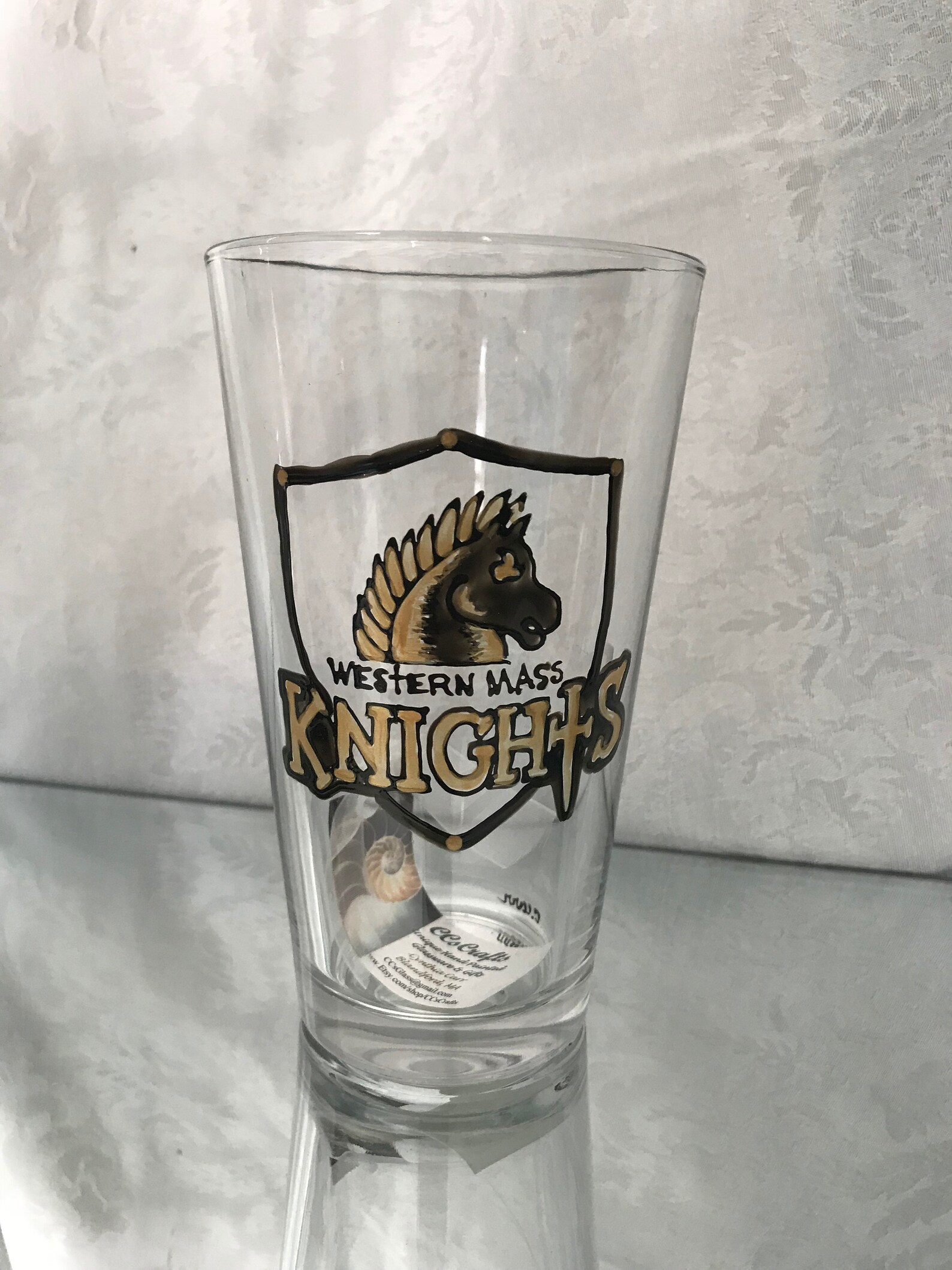 Beer Glass, Sled Hockey, Paralympic, Sledge Hockey Hand Painted - Etsy