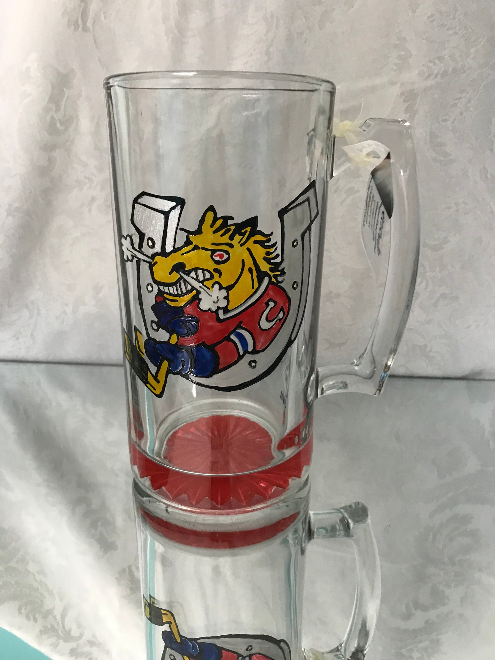 Beer Mug, Sled Hockey Beer Mug, Hockey Team Gift, Sled Hockey Gift ...