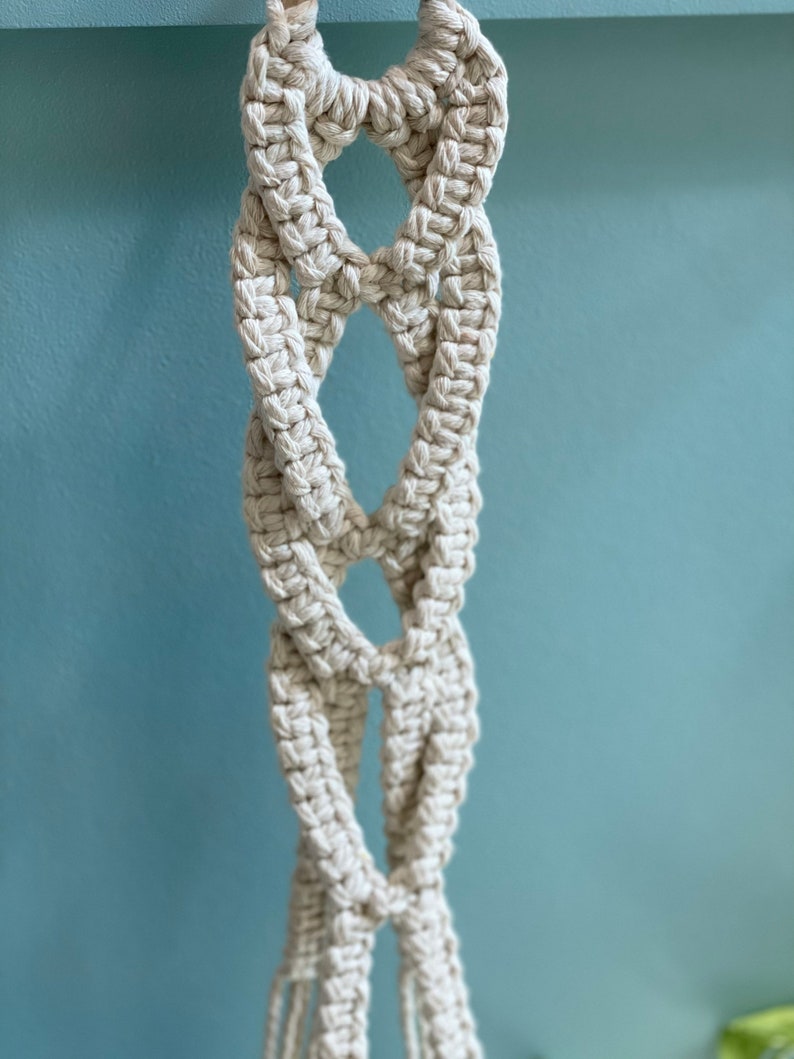 Braided Macrame Plant Hanger: Boho Home Decor, 39 Inch - Etsy