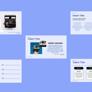 Moderne Blue Pitch Deck - Powerpoint & Canva - Etsy