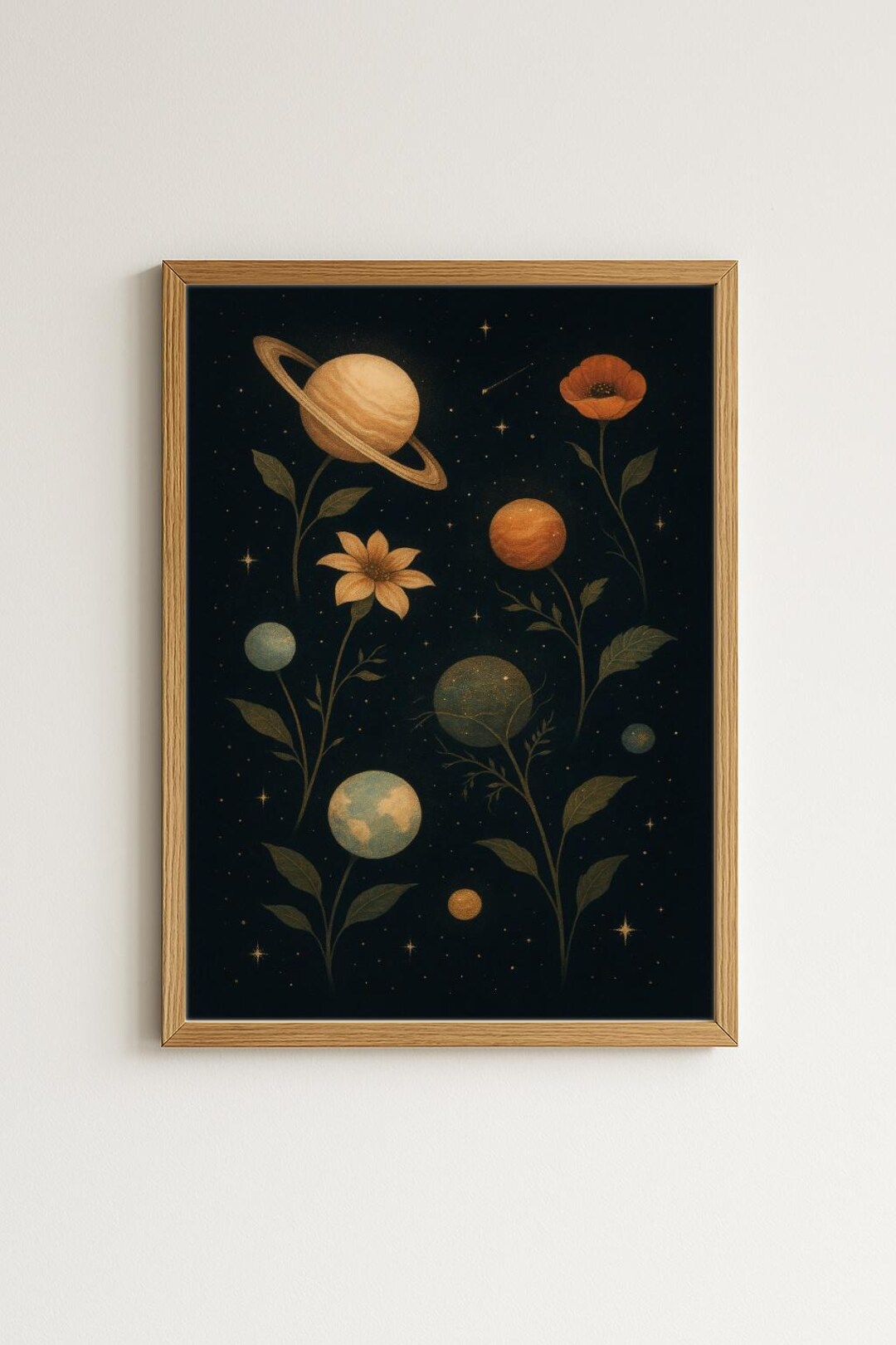 Astral Garden Rolled Posters, Fantasy Astronomy Art, Botanical Planets ...