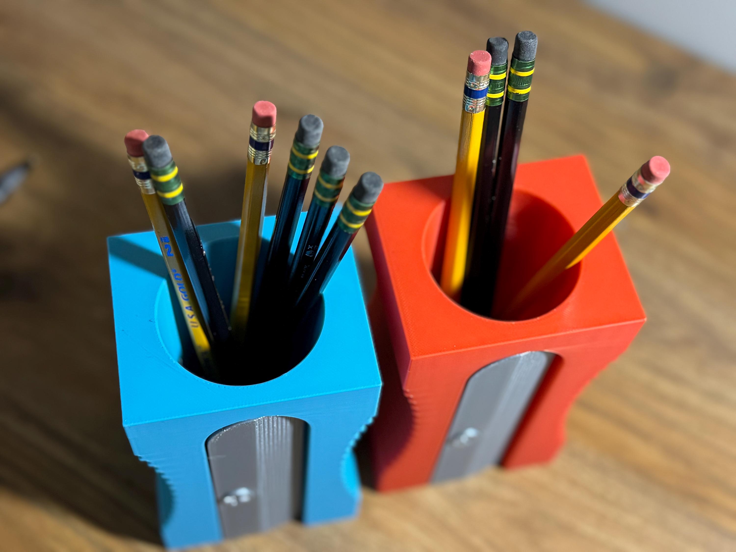 Giant Pencil Sharpener - Pencil and Pen Holder - Etsy