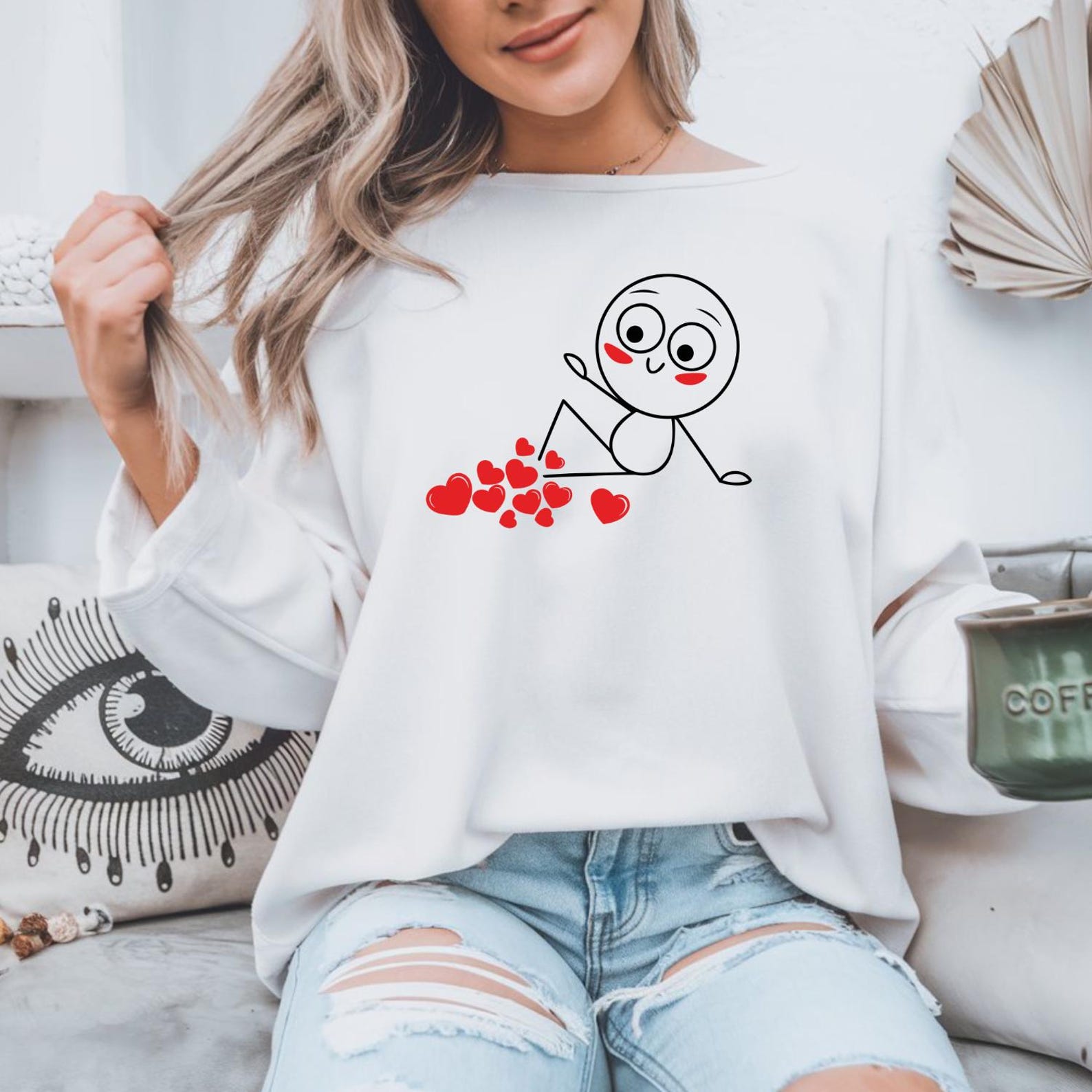 Stick Figure Love Clipart Bundle, Valentine's Day SVG PNG (digital ...