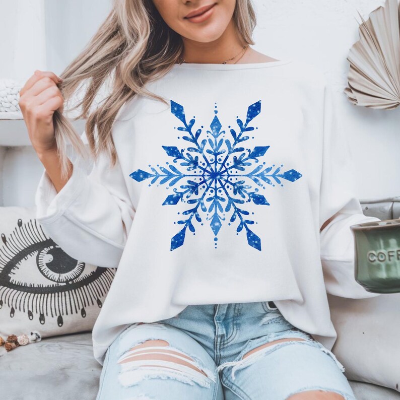 Winter Snowflake PNG Bundle, Holiday Graphics (digital Download) - Etsy