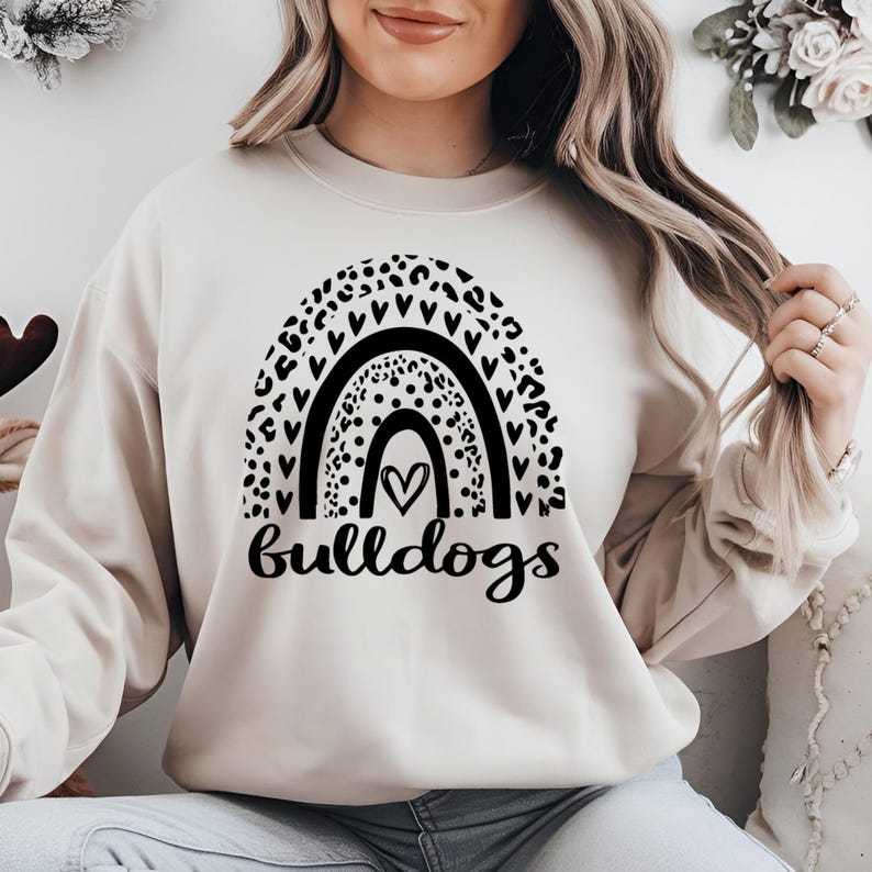 Bulldog Mascot SVG Bundle: Drip Style Clipart for Cricut - Etsy