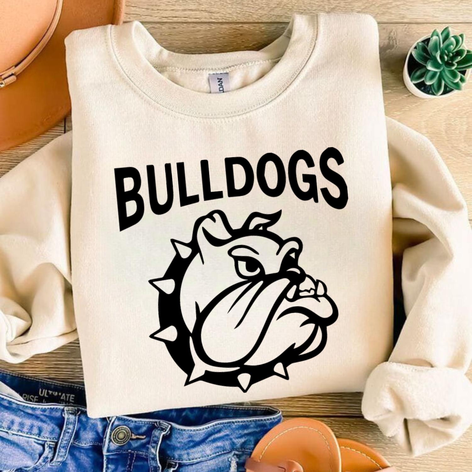 Bulldog Mascot SVG Bundle: Drip Style Clipart for Cricut - Etsy