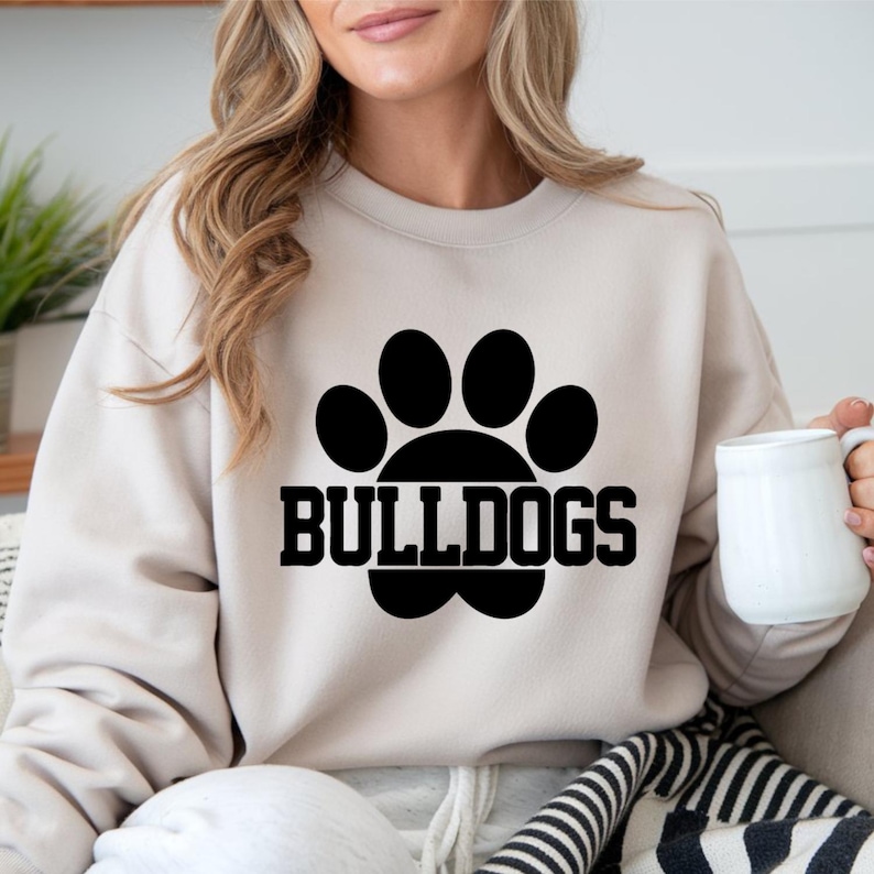 Bulldog Mascot SVG Bundle: Drip Style Clipart for Cricut - Etsy