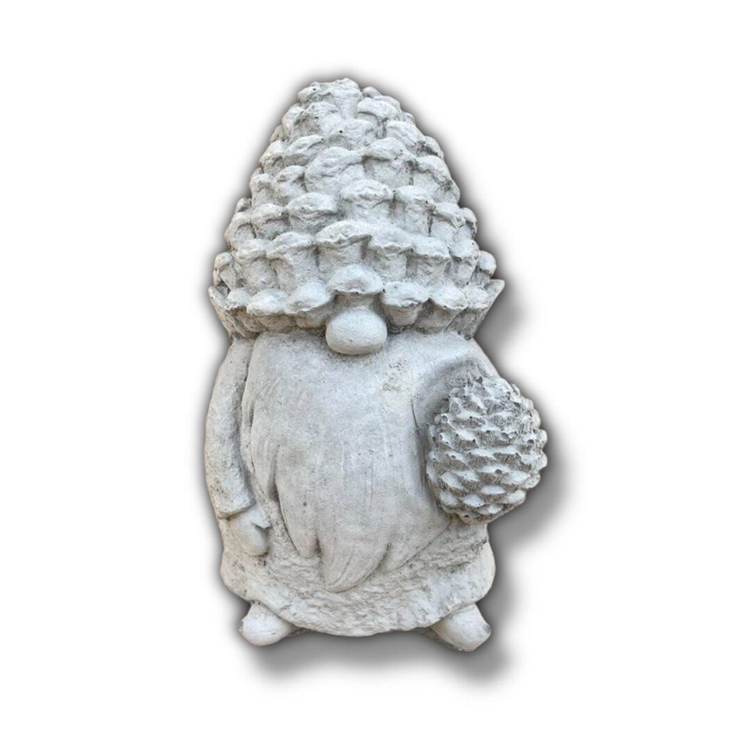 Dwarf Concrete Sculpture, Garden Gnome Style, Lawn Dwarf Decor, Gnome ...