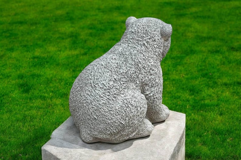 Bear Statue, Outdoor Animal, Large Bear, Concrete Sculpture, Outdoor ...