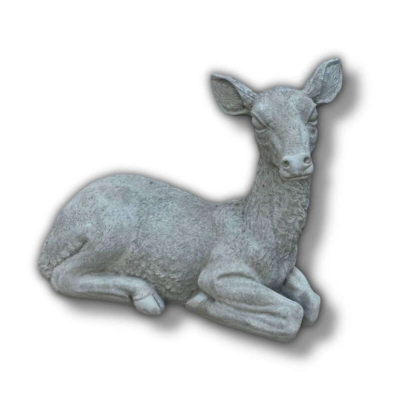 Concrete Deer Statues - Etsy