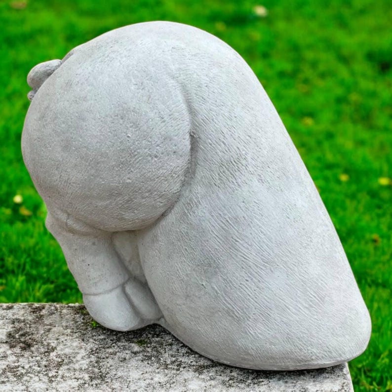 Digging Pig Sculpture, Lawn Animal Decor, Stone Pig Ornament, Farm ...