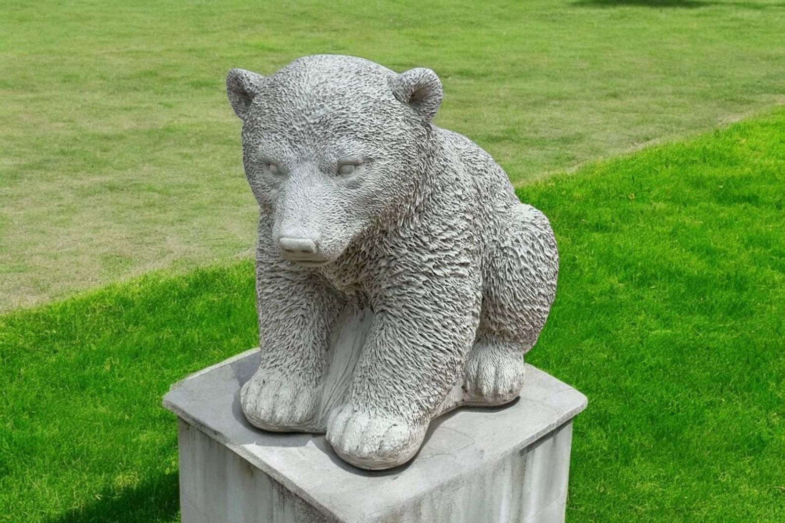 Bear Statue, Outdoor Animal, Large Bear, Concrete Sculpture, Outdoor ...