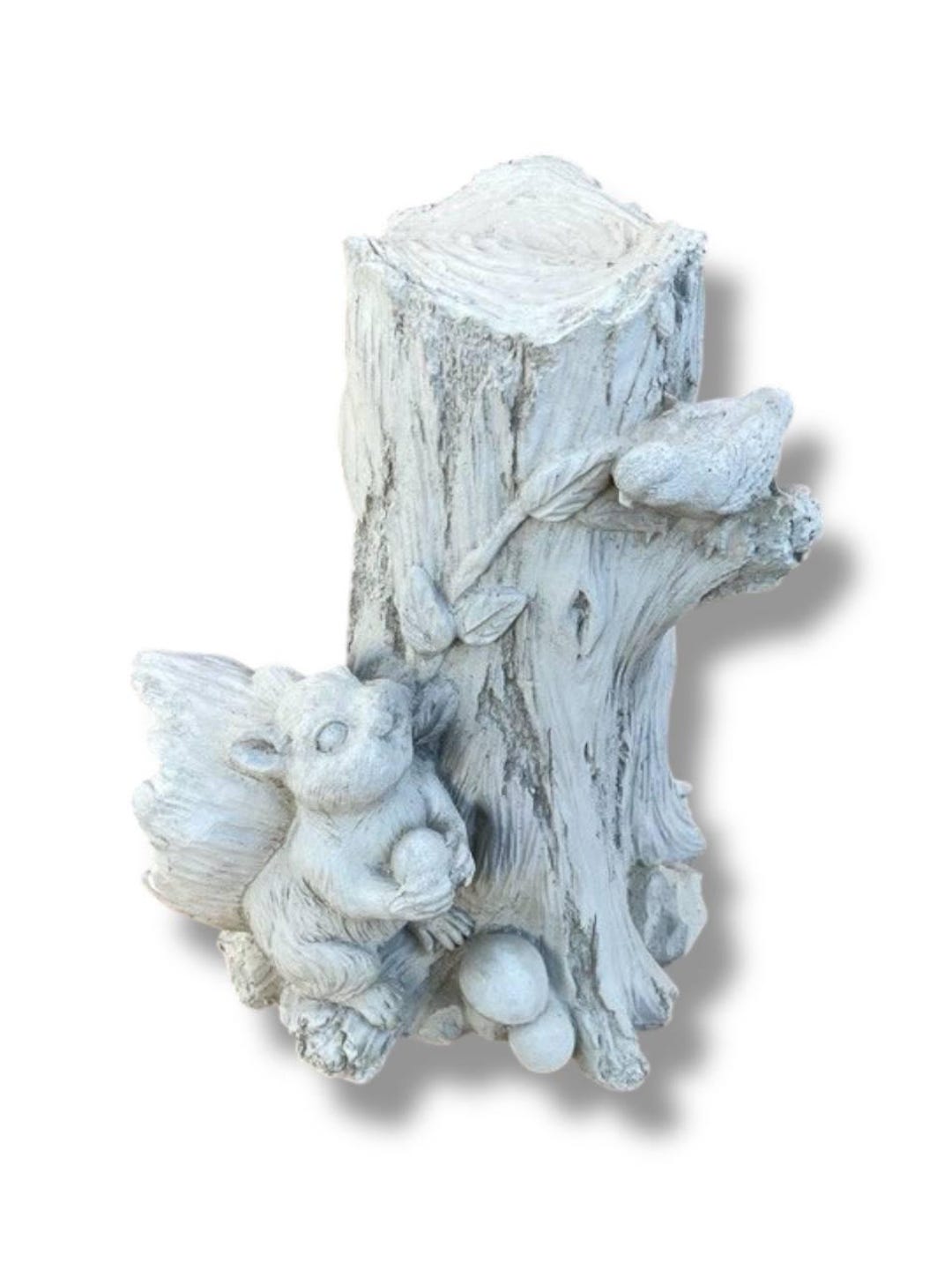 Garden Squirrel Statue, Cement Animal Ornament, Yard Squirrel Art ...