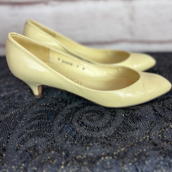 Yellow Pumps - Etsy