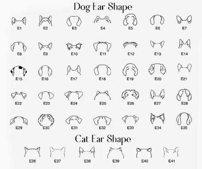 Personalized Dog Ears Necklace Dog Name Necklace Cat Name Necklace ...