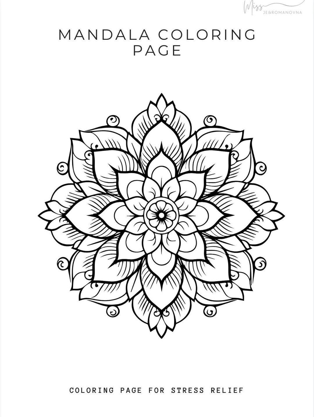 Zen Out With 20 Intricate Mandala Coloring Pages! - Etsy