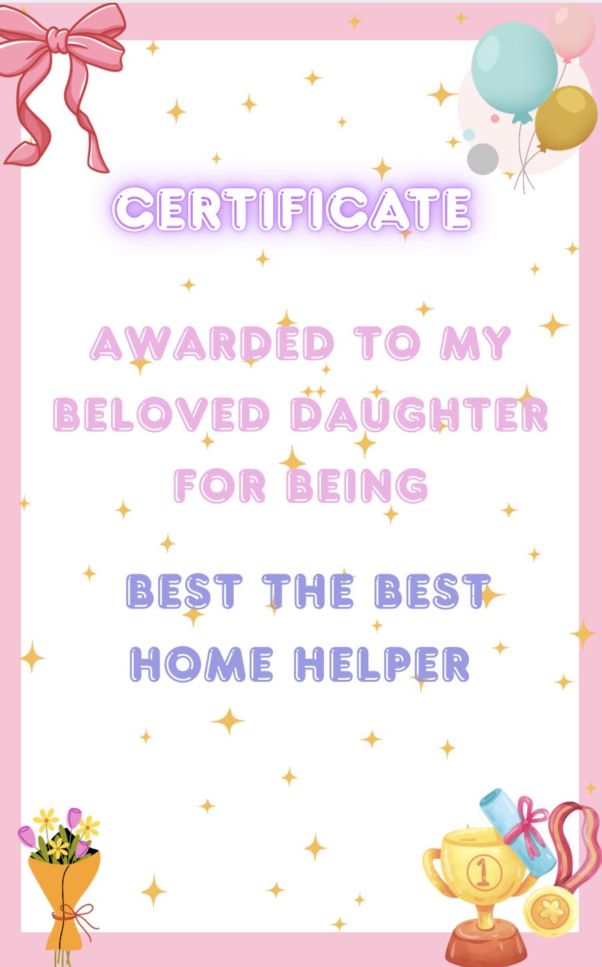 Printable Certificates for Girls – Home & School Awards (PDF) - Etsy