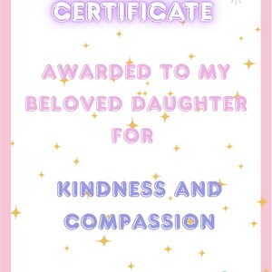 Printable Certificates for Girls – Home & School Awards (PDF) - Etsy